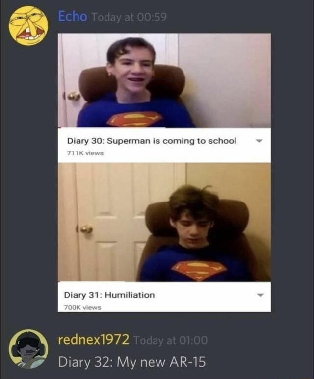 Diary 30: Superman is coming to school Diary 31: Humiliation rednex1972 ...