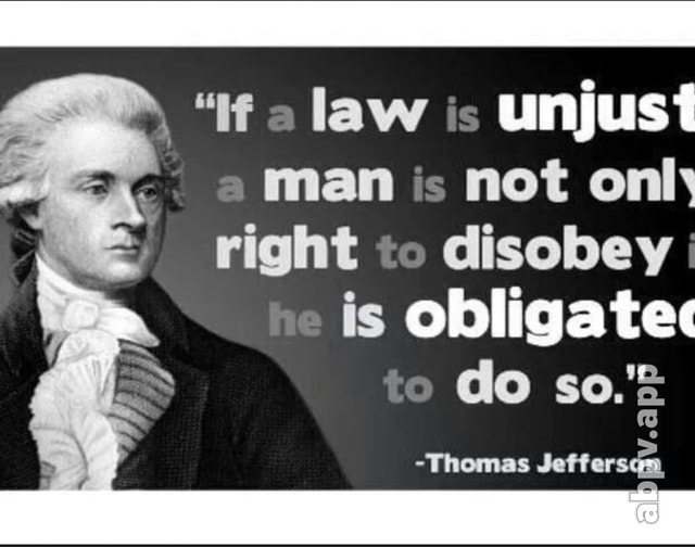 "if a law is unjust "man is not only right to disobey is obligatec do ...