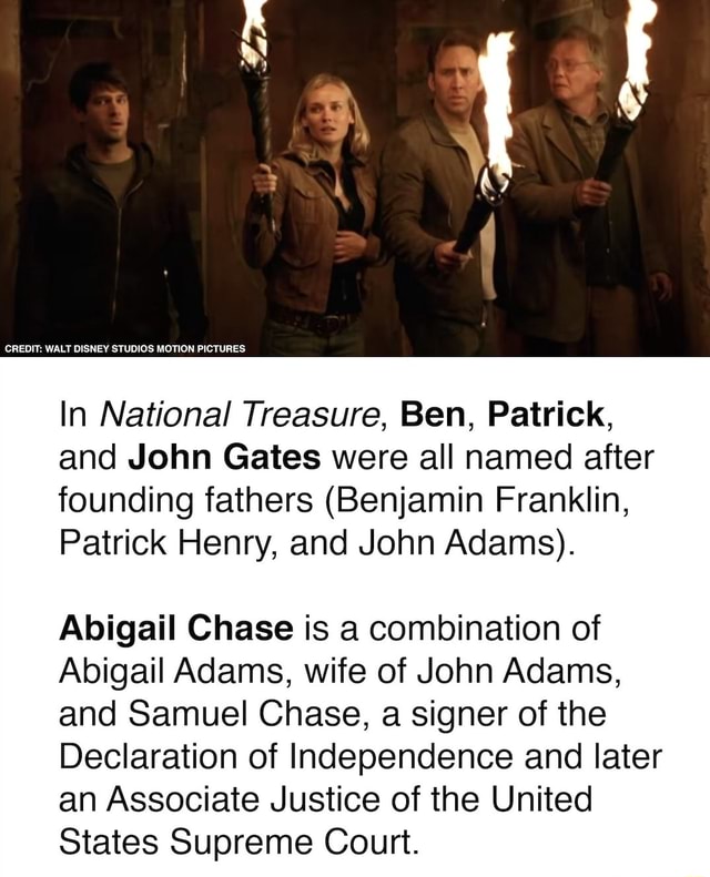 CREDIT: WALT DISNEY STUDIOS MOTICN PICTURES In National Treasure, Ben ...
