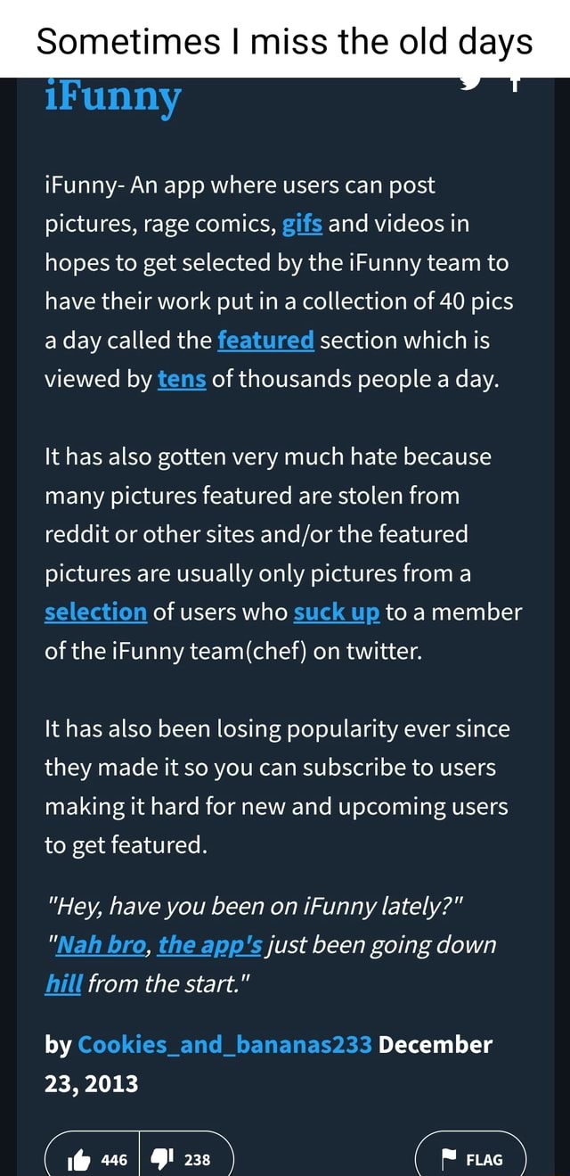 Sometimes I miss the old days iFunny iFunny- An app where users can ...