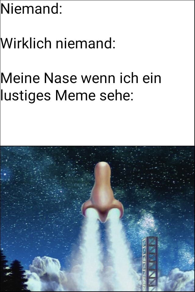 Niemand: Wirklich niemand: Meine Nase wenn ich ein lustiges Meme sehe: - Keke