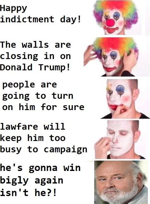 Happy indictment day! The walls are closing in on Donald Trump! people ...
