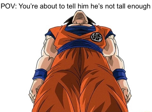 POV: You're about to tell him he's not tall enough - iFunny