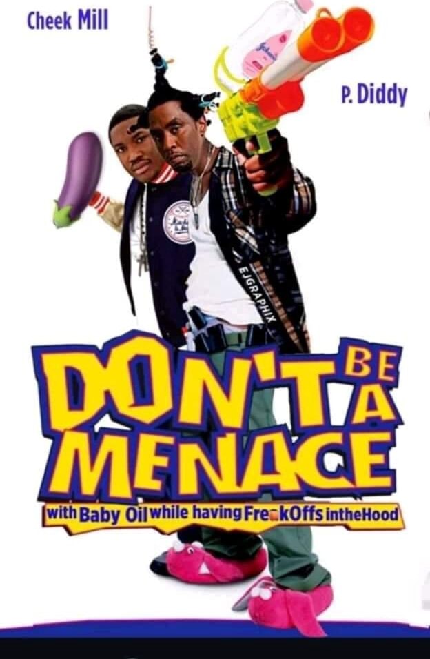 Cheek Mill P. Diddy with Baby Oil while having FreckOffs intheHood ...