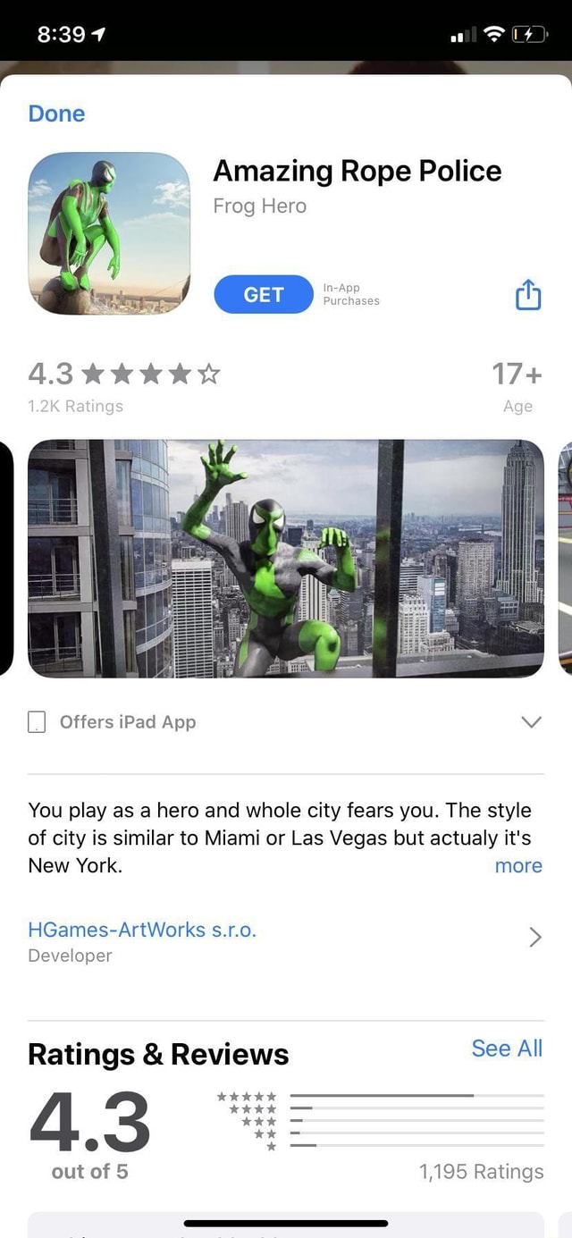 Amazing Rope Police Frog Hero You play as a hero and whole city fears ...