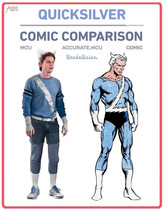 QUICKSILVER COMIC COMPARISON MCU ACCURATE.MCU COMIC - iFunny