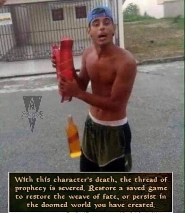 Witch chis character's death, che thread of prophecy is severed ...