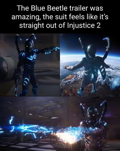 The Blue Beetle trailer was amazing, the suit feels like it's straight ...