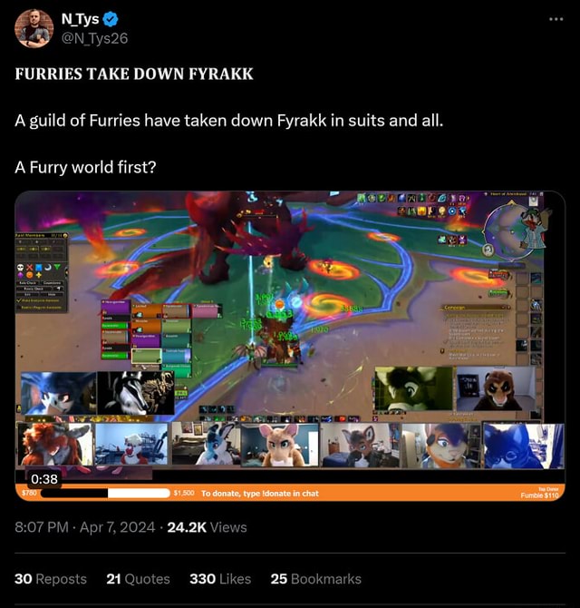 World Furries First - World Furries First @NTys26 FURRIES TAKE DOWN ...