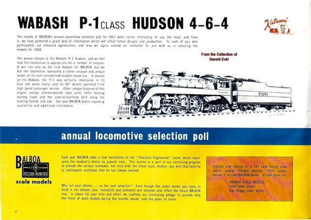 WABASH P-1cisss HUDSON 4-6-4 The results of BALBOA's annual locomotive ...