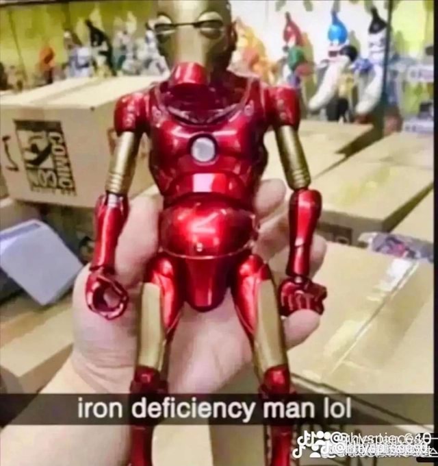 Iron deficiency man lol - iFunny