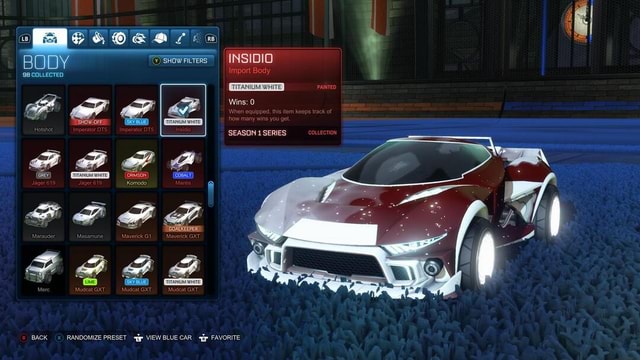 (RB) SHOW FILTERS Body TITANIUM WHITE PAINTED Wins: 98 COLLECTED to te ...