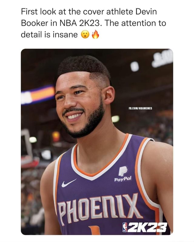 First look at the cover athlete Devin Booker in NBA 2K23. The attention ...