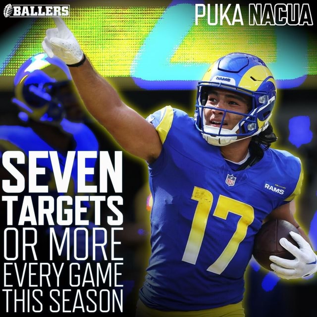 Puka has been on a heater 🔥 iykyk 🤣 7+ targets EVERY SINGLE GAME this ...