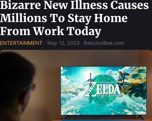 Bizarre New Iliness Causes Millions To Stay Home From Work Today ELDA ...