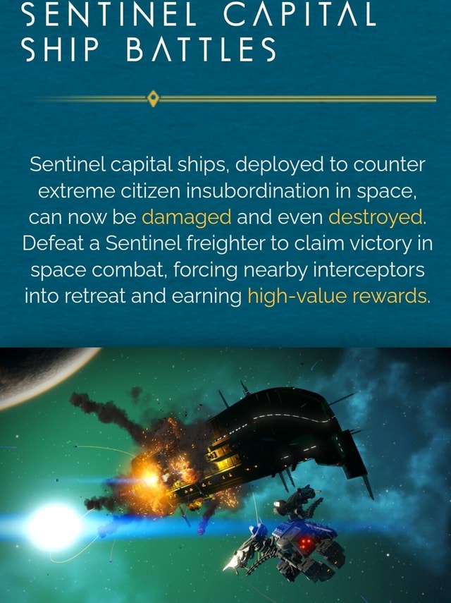 IN SHIP BATTLES ----=9 Sentinel capital ships, deployed to counter ...