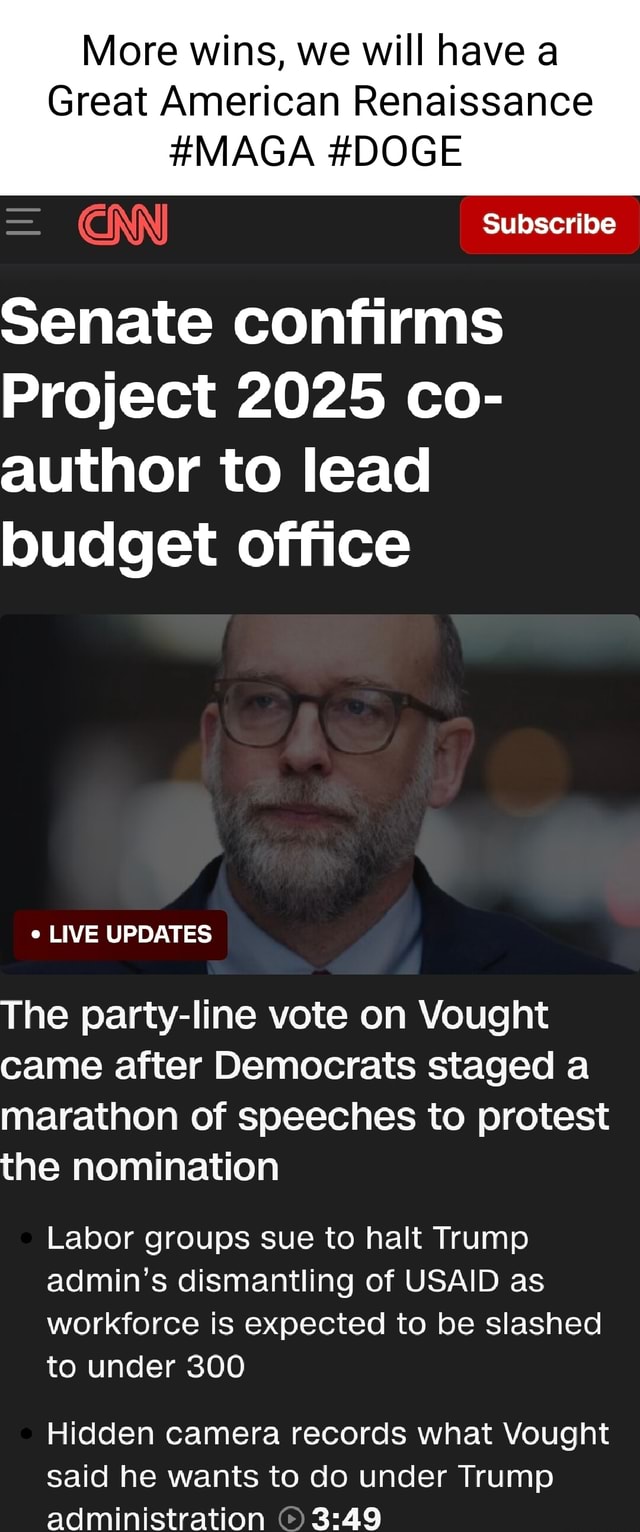 More wins, we will have a Great American Renaissance #MAGA #DOGE ...