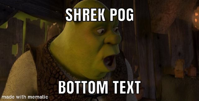 SHREK POG BOTTOM TEXT - iFunny