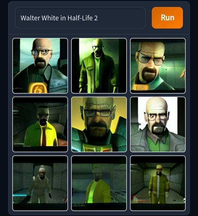 Walter White in Half-Life 2 Run - iFunny