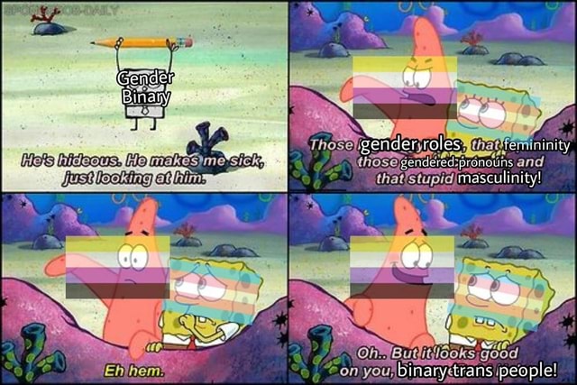 Gender Binary": just gender roles tenuninity genderec pronouns and and ...