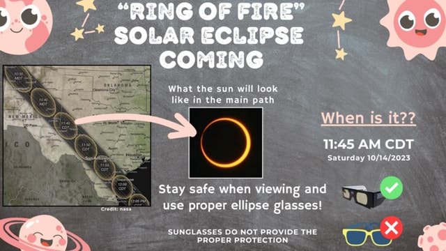 SOLAR ECLIPSE I COMING "RING OF FIRE" What the sun will look like in ...