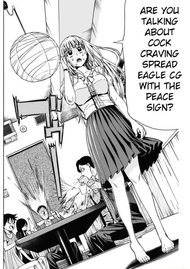 Are You Talking About Cock Craving Spread Eagle Cg With The Peace Sign