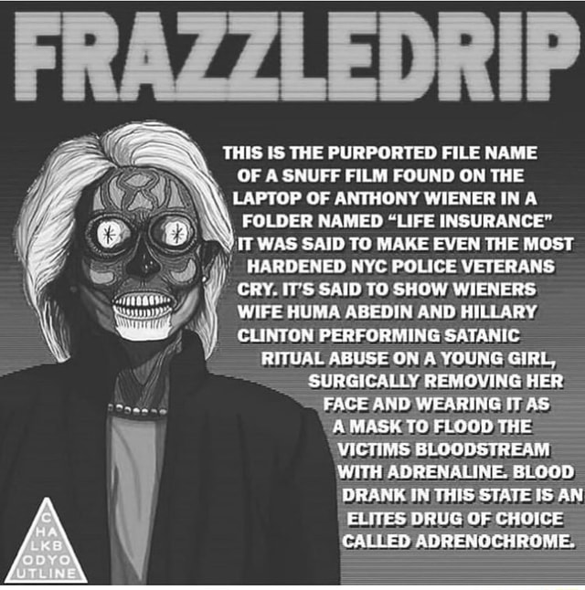 FRAZZLEDRIP THIS IS THE PURPORTED FILE NAME OF A SNUFF FILM FOUND ON ...