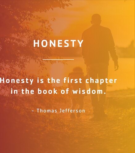 HONESTY Honesty is the first chapter in the book of wisdom. - Thomas ...