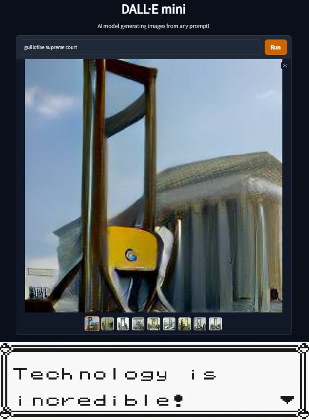 DALL-E mini 'Ai model generating images from any prompt! ullotine ...