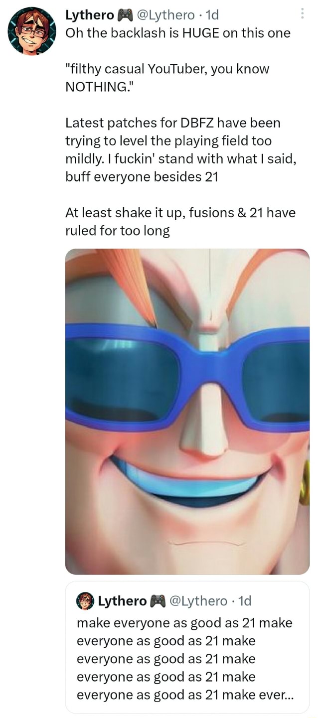 Lythero @Lythero - id Oh the backlash is HUGE on this one "filthy ...