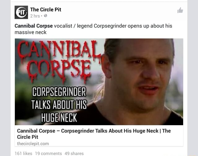 Cannibal Corpse vocalist / legend Corpsegrinder opens up about his ...