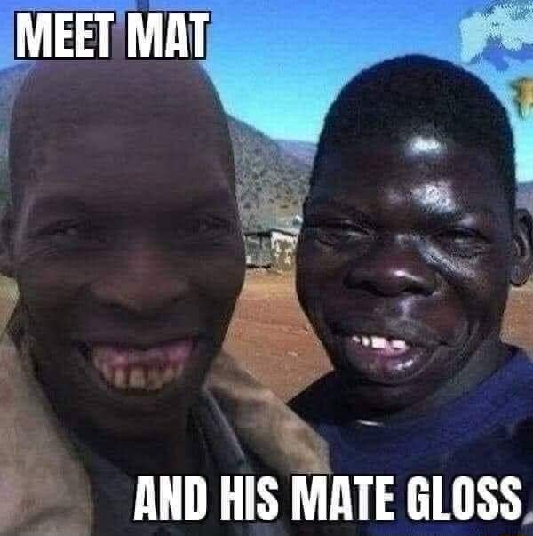 MEET MAT AND HIS MATE GLOSS - iFunny