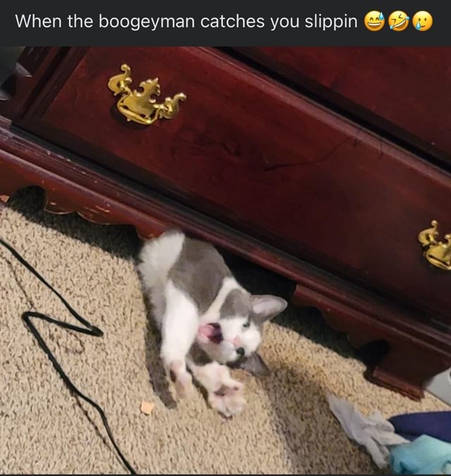 When the boogeyman catches you slippin - iFunny