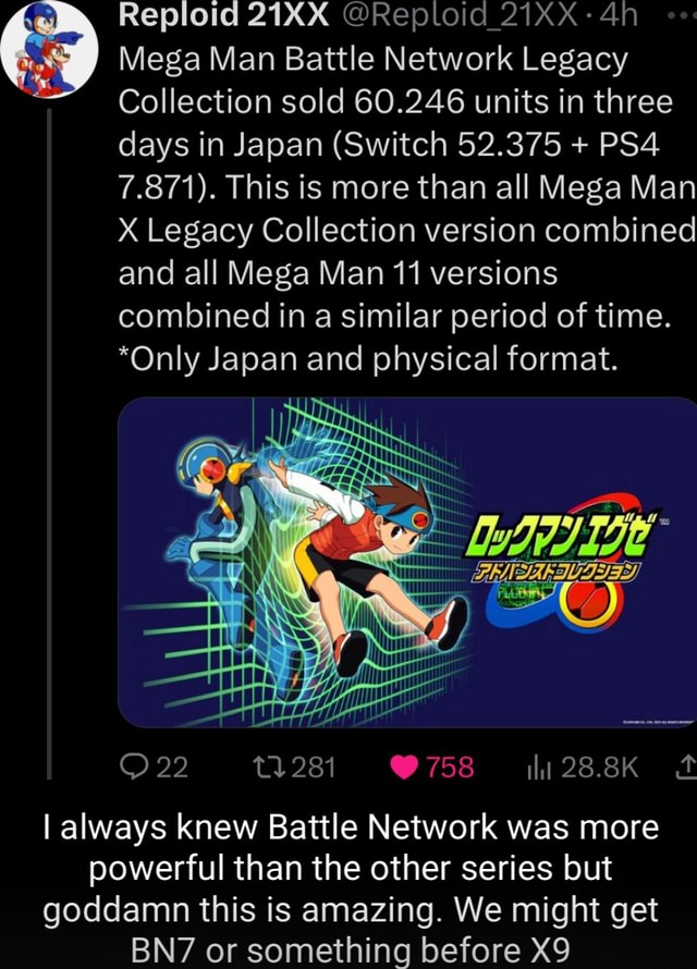 Reploid 21XX @Reploic_2ZixxX Mega Man Battle Network Legacy Collection ...