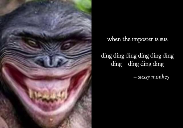When the imposter is sus ding ding ding ding ding ding ding ding ding ...