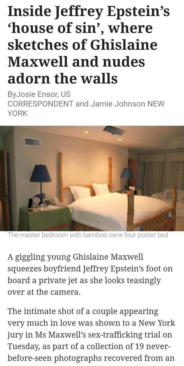 Inside Jeffrey Epstein's 'house of sin', where sketches of Ghislaine ...