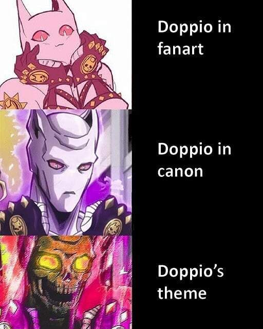 Doppio in fanart Doppio in canon Doppio's theme - iFunny