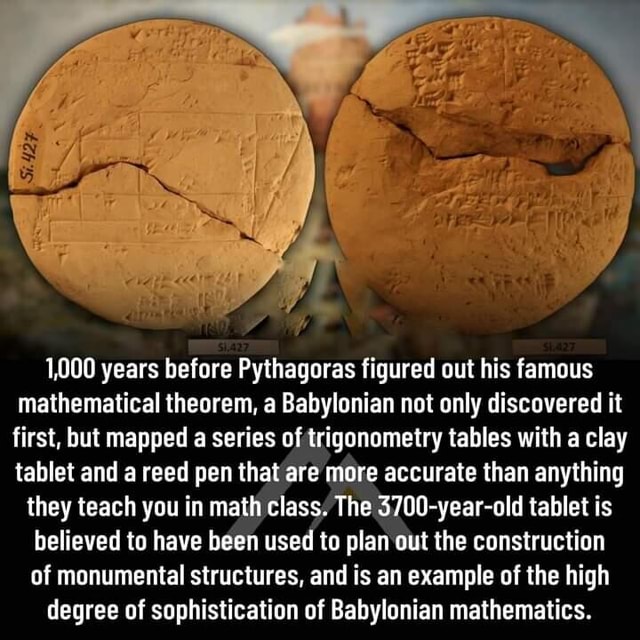 1,000 years before Pythagoras figured out his famous mathematical theorem, a Babylonian not only ...