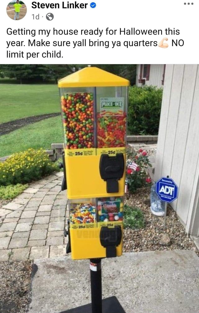 Steven Linker Getting my house ready for Halloween this year. Make sure ...