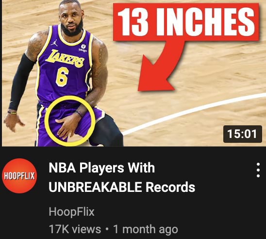 HOOPFLIX NBA Players With UNBREAKABLE Records HoopFlix views 1 month ...
