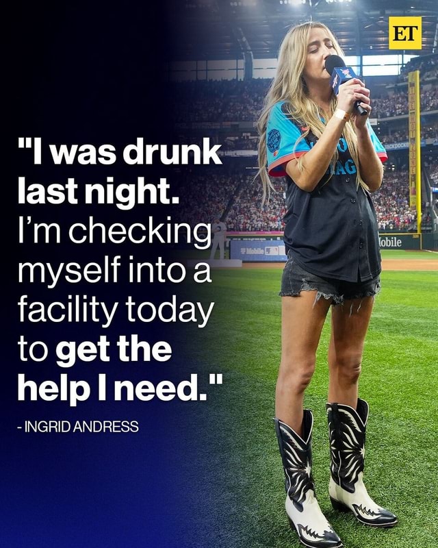 Ingrid Andress is speaking out after her national anthem performance at ...