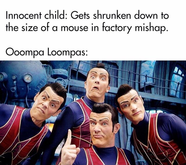 Innocent child: Gets shrunken clown ’ro the size of o mouse in factory ...