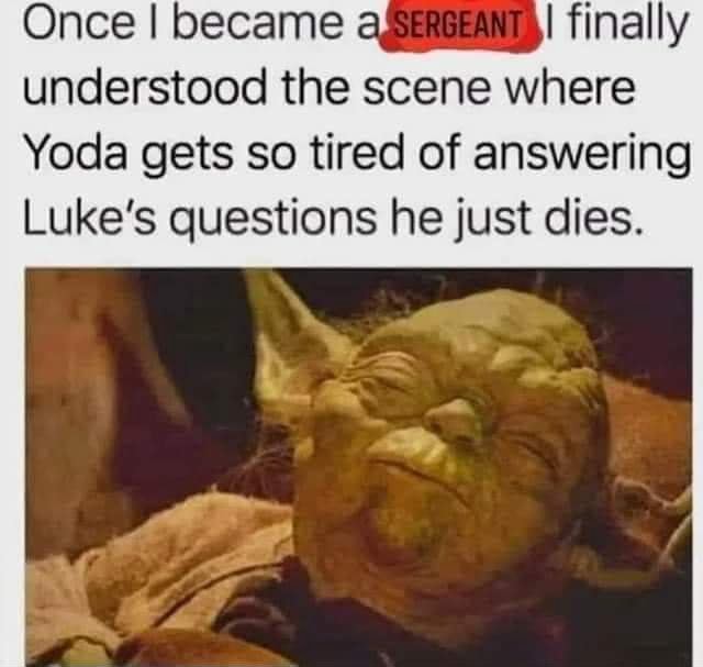 Once became a understood the scene where Yoda gets so tired of ...