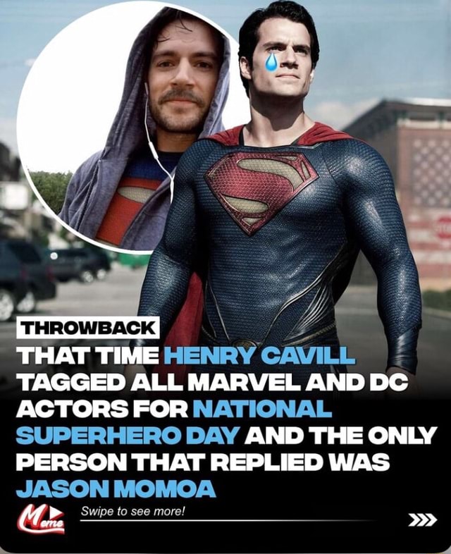 THROWBACK THAT TIME HENRY CAVILL TAGGED ALL MARVEL AND DC ACTORS FOR ...