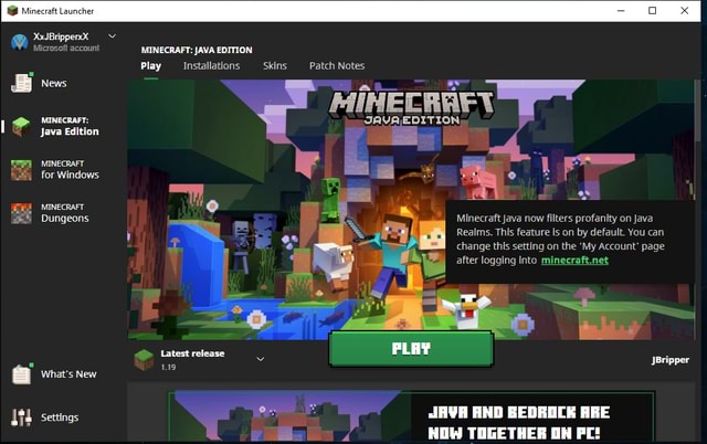 GQ %*Btippenx Microsoll account MINECRAFT: JAVA EDITION Play ...