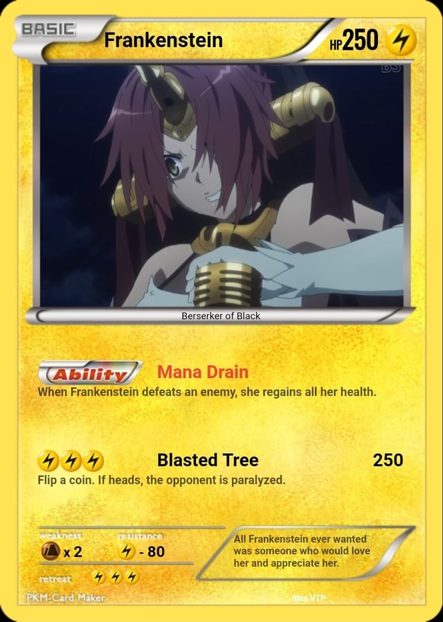 BASIC Frankenstein ker of Black Ability, Mana Drain When Frankenstein ...