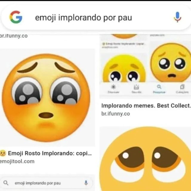 R.itunny.co Emoji Rosto Implorando: copi... OQ, emoji implorando por ...