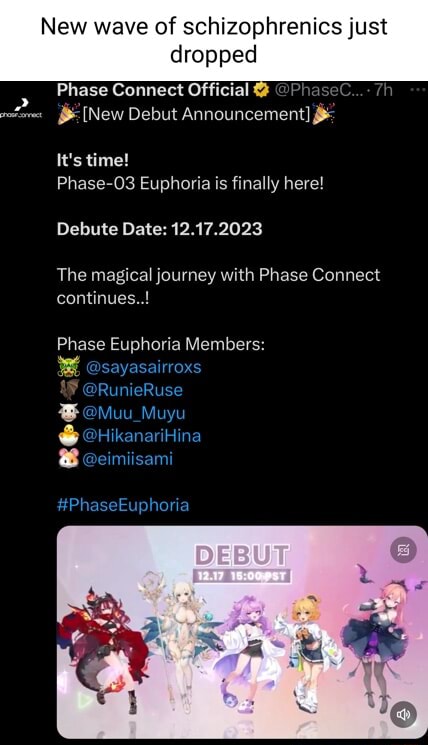 New wave of schizophrenics just dropped Phase Connect Official Ph [New ...