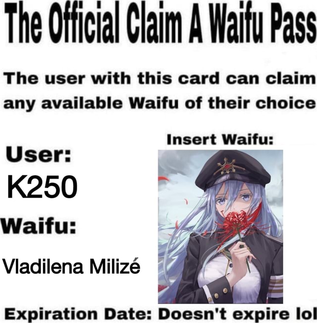 The Ofticial Claim A Wattu Pass The user with this card can claim any ...