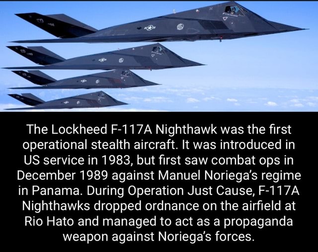 The Lockheed F-117A Nighthawk was the first operational stealth ...